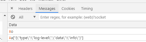 "Frames" was replaced by "Messages" at "WebSocket Connection" tab ...