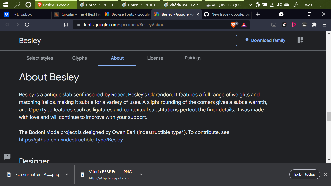 Typo in Besley description · Issue #3753 · google/fonts · GitHub