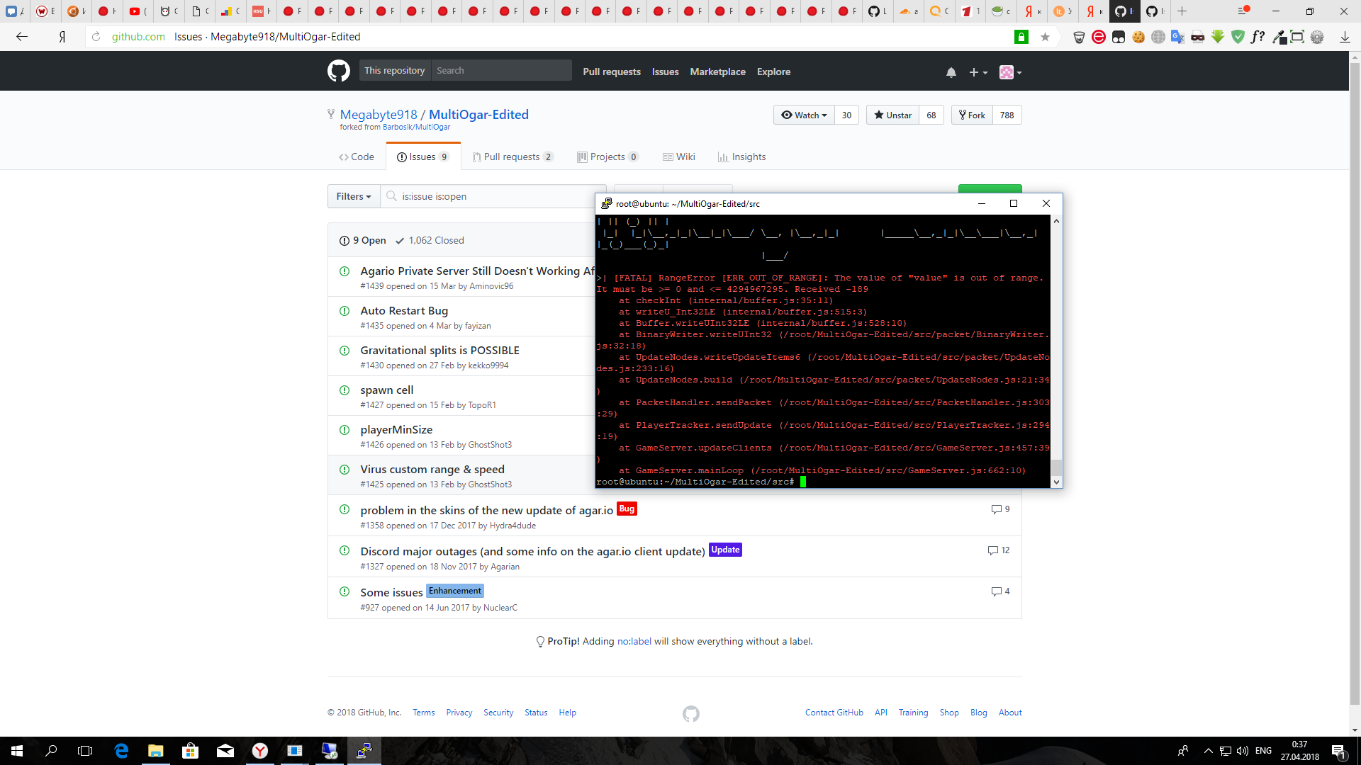 Error Ubuntu · Issue #1447 · m-byte918/MultiOgarII · GitHub