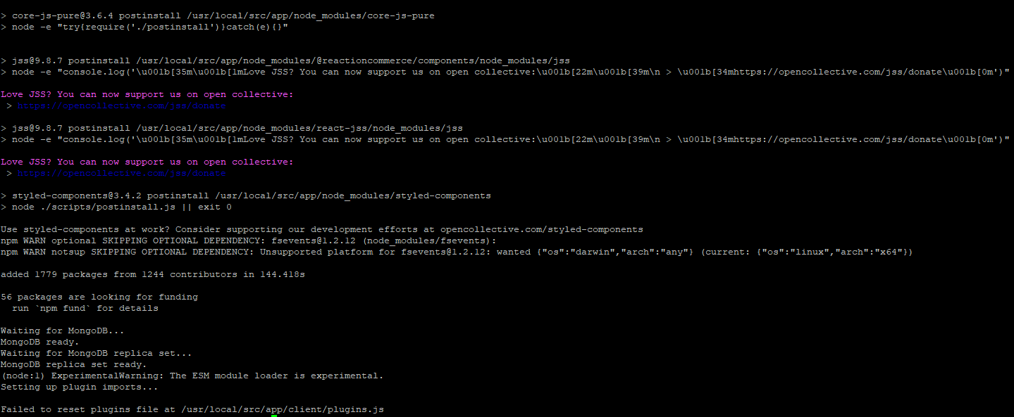 Make init-dev command in reaction-development-platform doesn't work ...