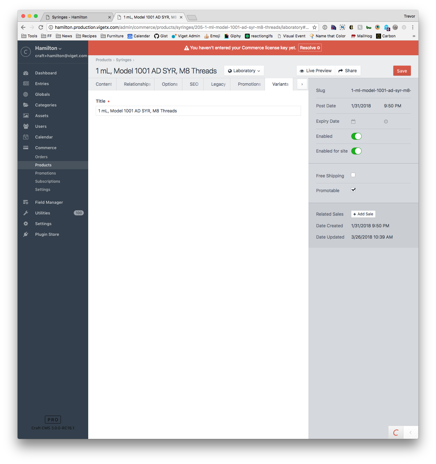 Integrity constraint violation · Issue #139 · craftcms/commerce · GitHub