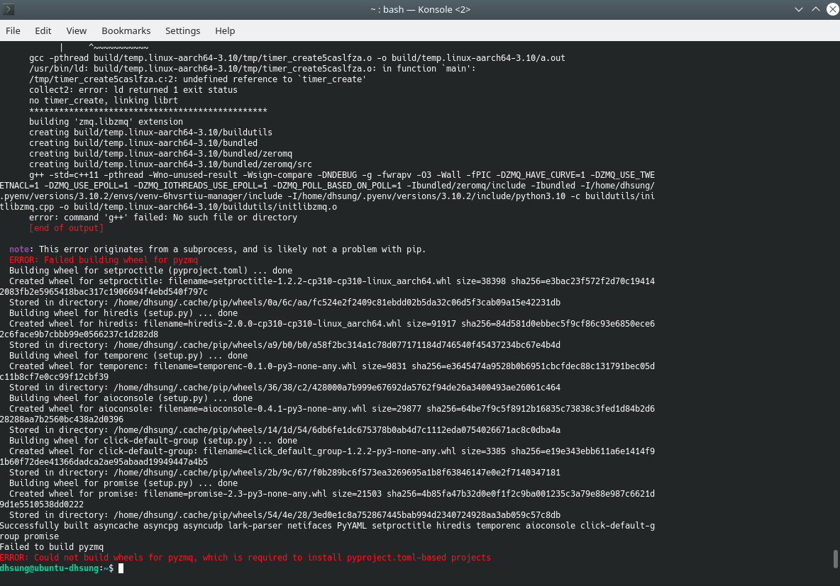 needs g++ package at install-dev.sh on Ubuntu 20.04 LTS · Issue #401 · lablup/backend.ai · GitHub