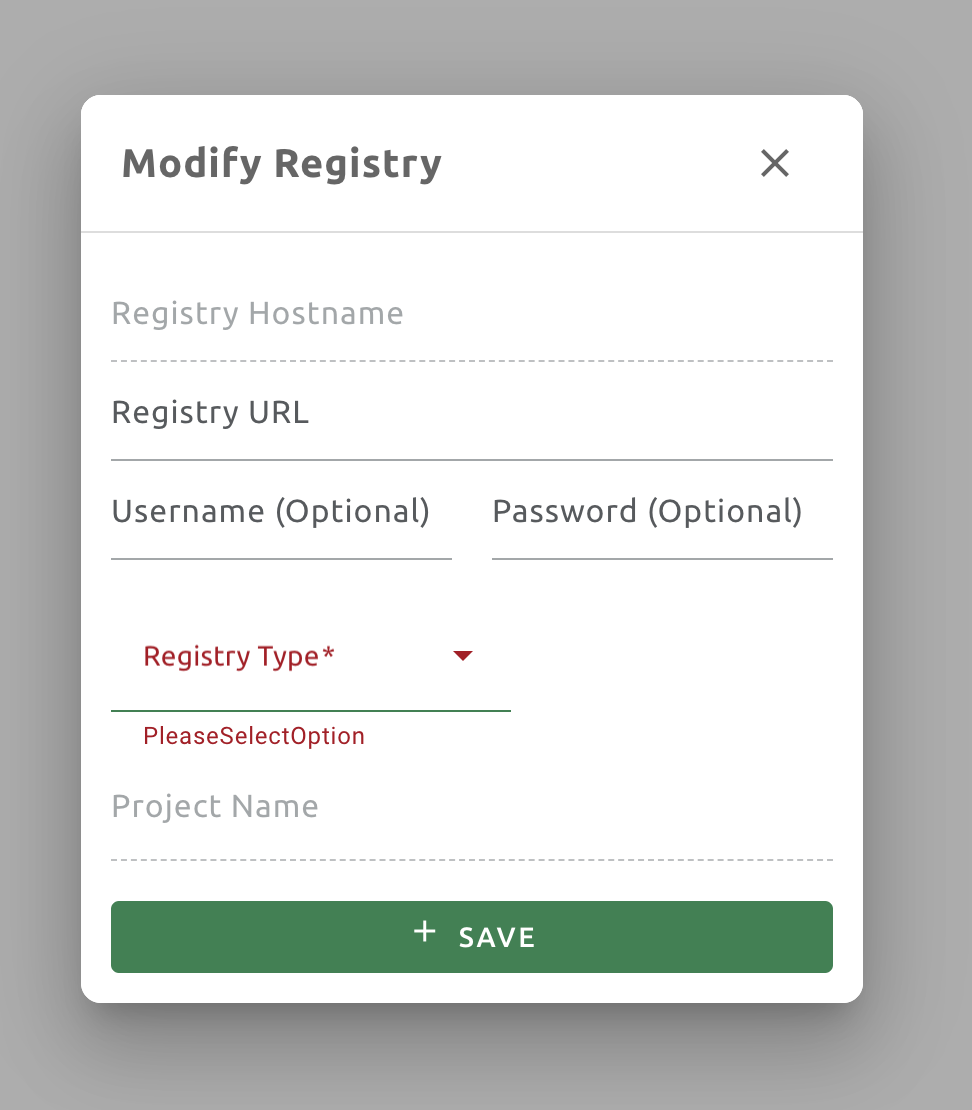 Don't show the modified Registries information after modify registry ...