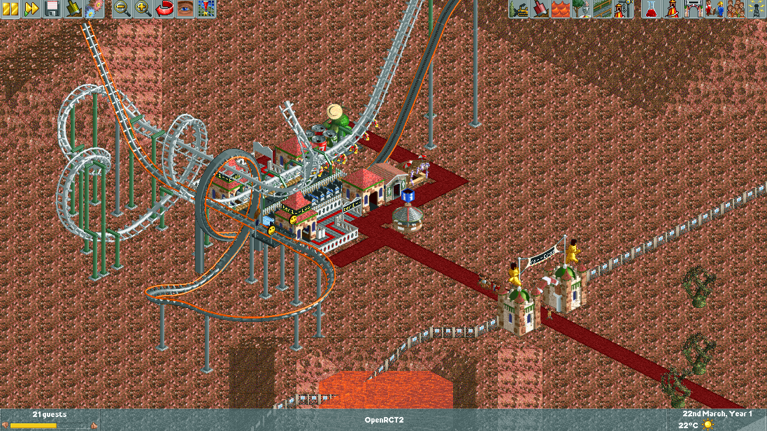 Wrong drawing order when Compact Inverted Coaster & Looping Coaster ...