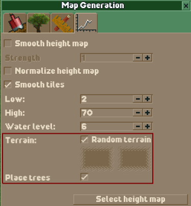suggestion: extend heightmap loader options with terrain paint ...