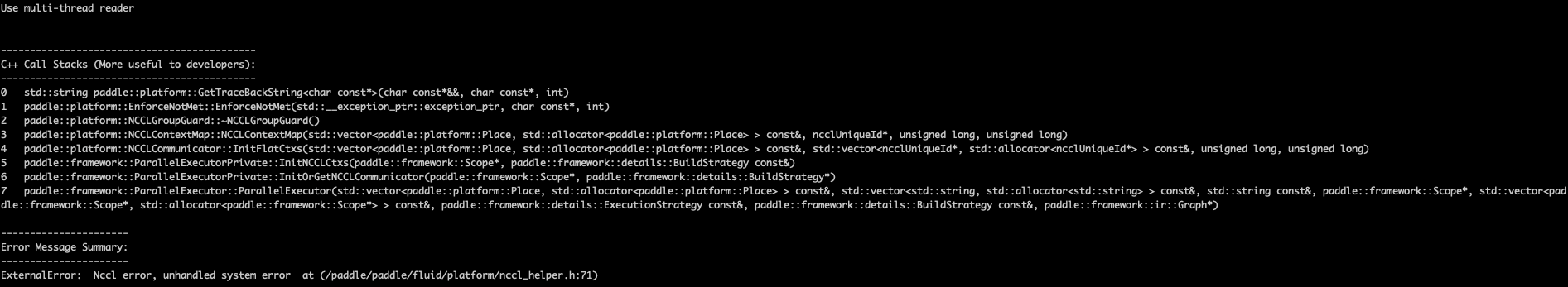 在docker中运行分布式训练出错 · Issue #33270 · PaddlePaddle/Paddle · GitHub