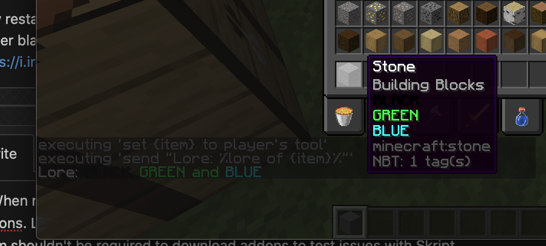 Saving items with black-colored lore is buggy (restart will remove the '&0') · Issue #3001 ...