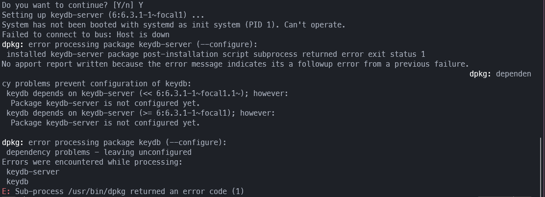 Unable to install key-db on Windows Server 2019 using WSL · Issue #405 · Snapchat/KeyDB · GitHub