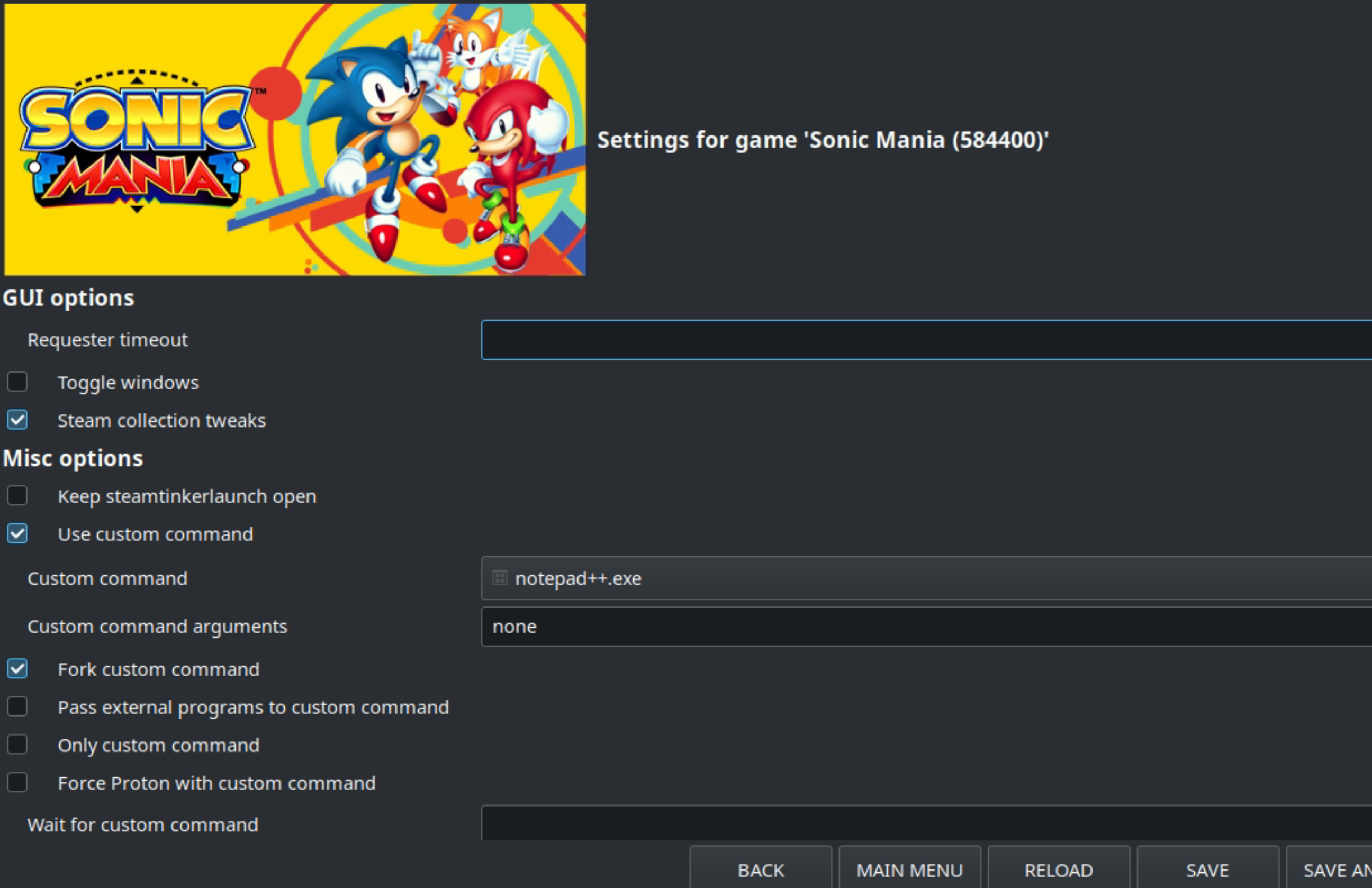 Tiny resolution when switching from Custom command on Steam Deck · Issue #780 · sonic2kk ...
