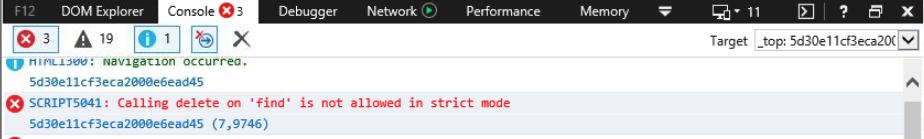 [IE11][Since 3.6.2] "Calling delete on 'find' is not allowed in strict mode" · Issue #773 ...