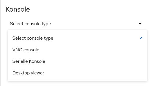 "Select console type" is now a choice in the dropdown · Issue #111 ...