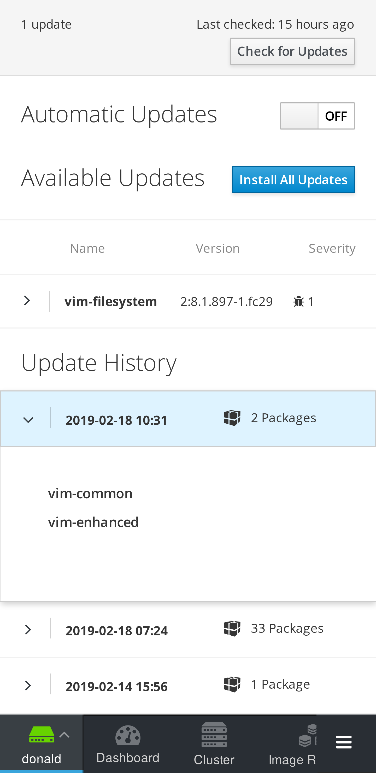 List Mobile Is Missing Right Side Border In Software Updates · Issue 11202 · Cockpit Project