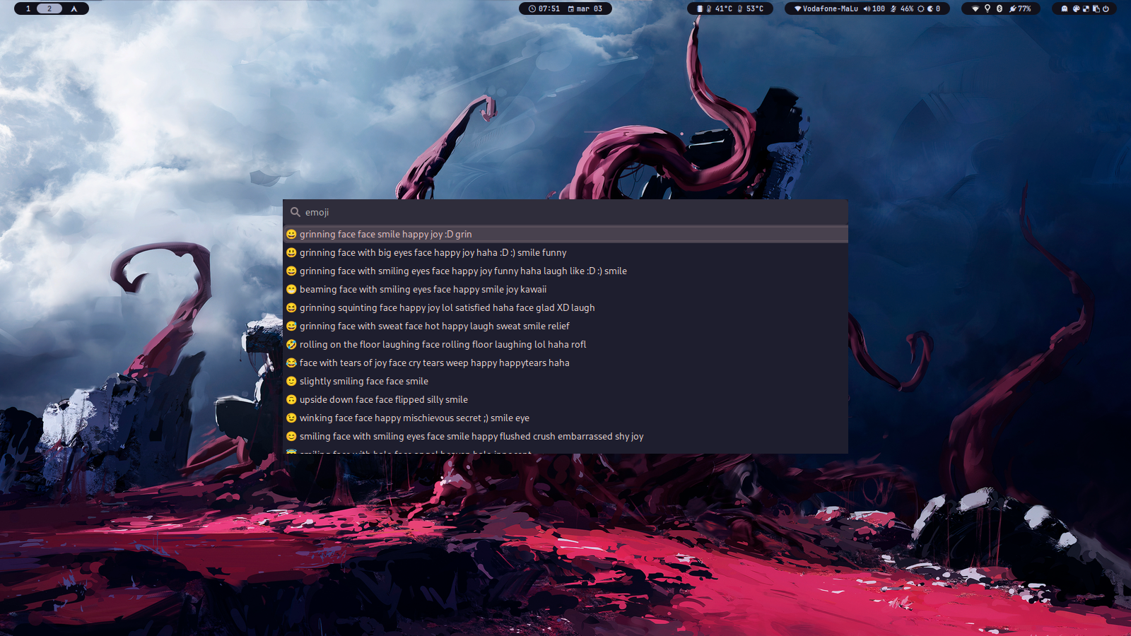 Emoji support · Issue #285 · prasanthrangan/hyprdots · GitHub