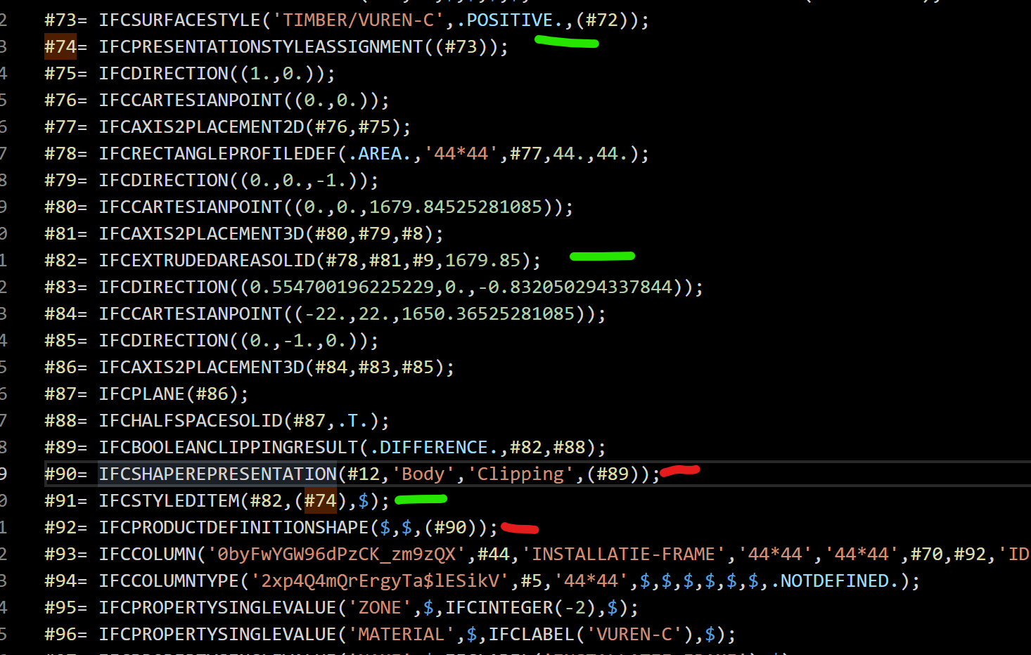 Missing colors on parts with cutouts · Issue #73 · ThatOpen/engine_web-ifc · GitHub