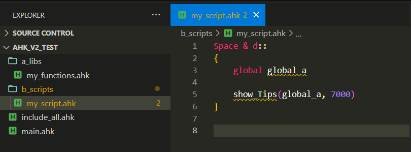 部分情况下无法识别自定义函数和全局变量 · Issue #321 · thqby/vscode-autohotkey2-lsp · GitHub