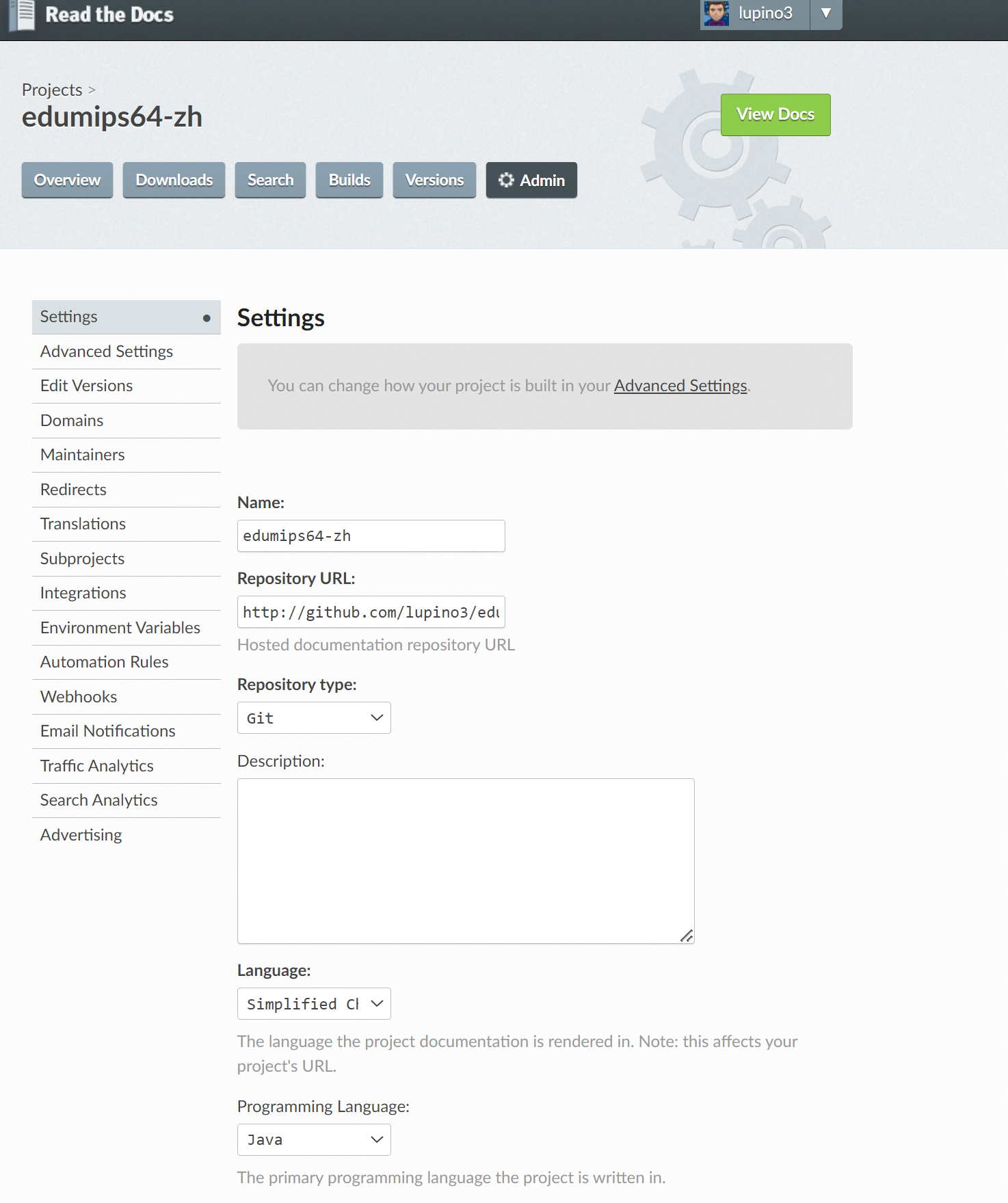Readthedocs Build Does Not Pick Up The Chinese Docs · Issue 792