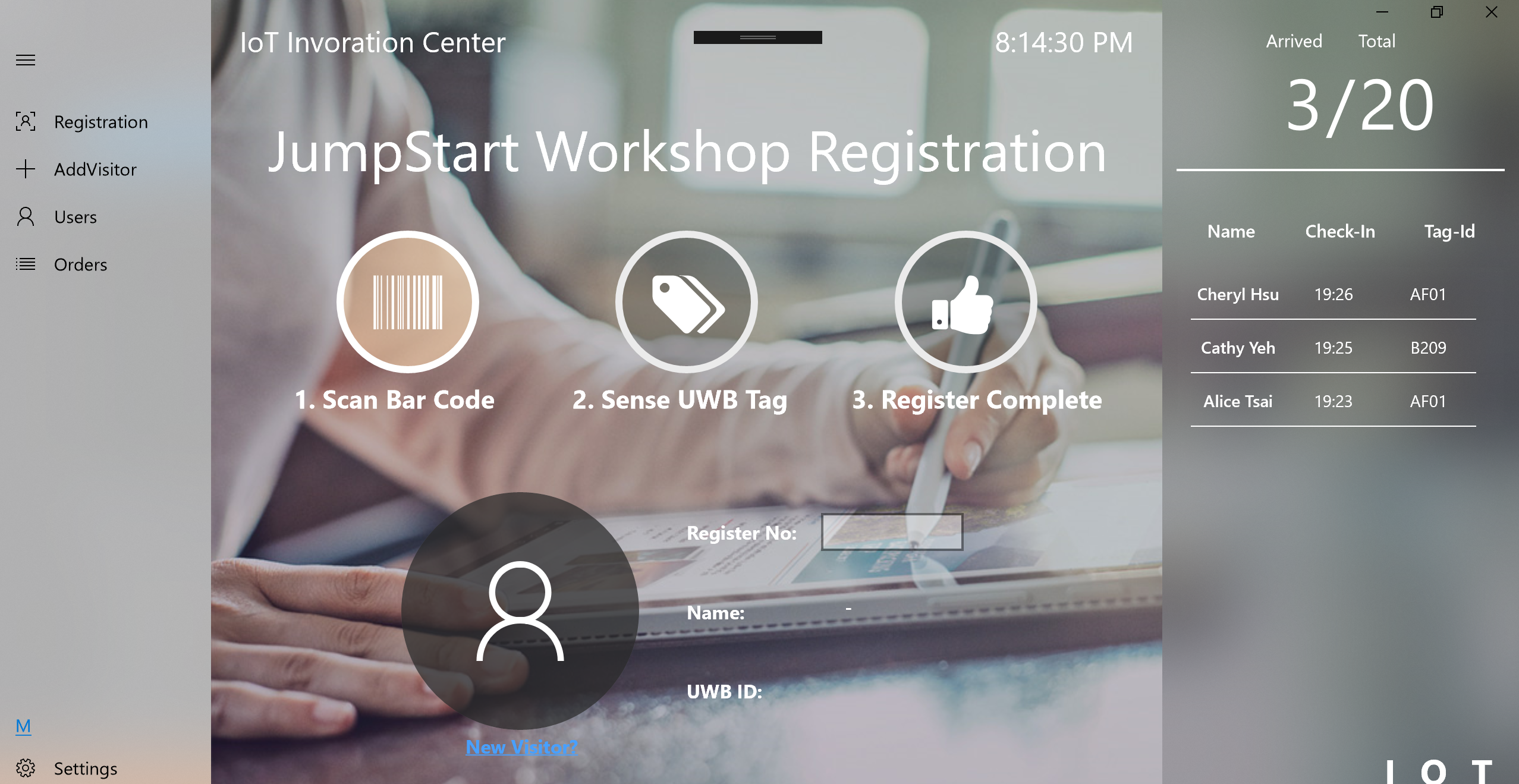 Github Yunyuntsai Interactive Registration Uwp