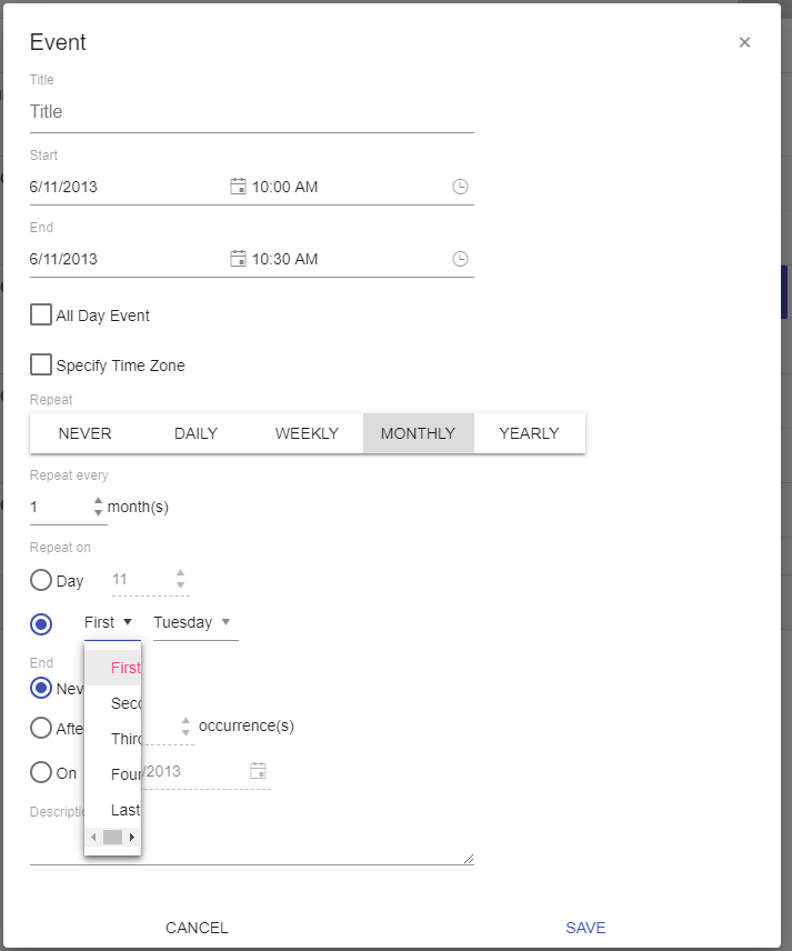 Angular Scheduler edit-dialog Material theme improvements · Issue #679 · telerik/kendo-themes ...