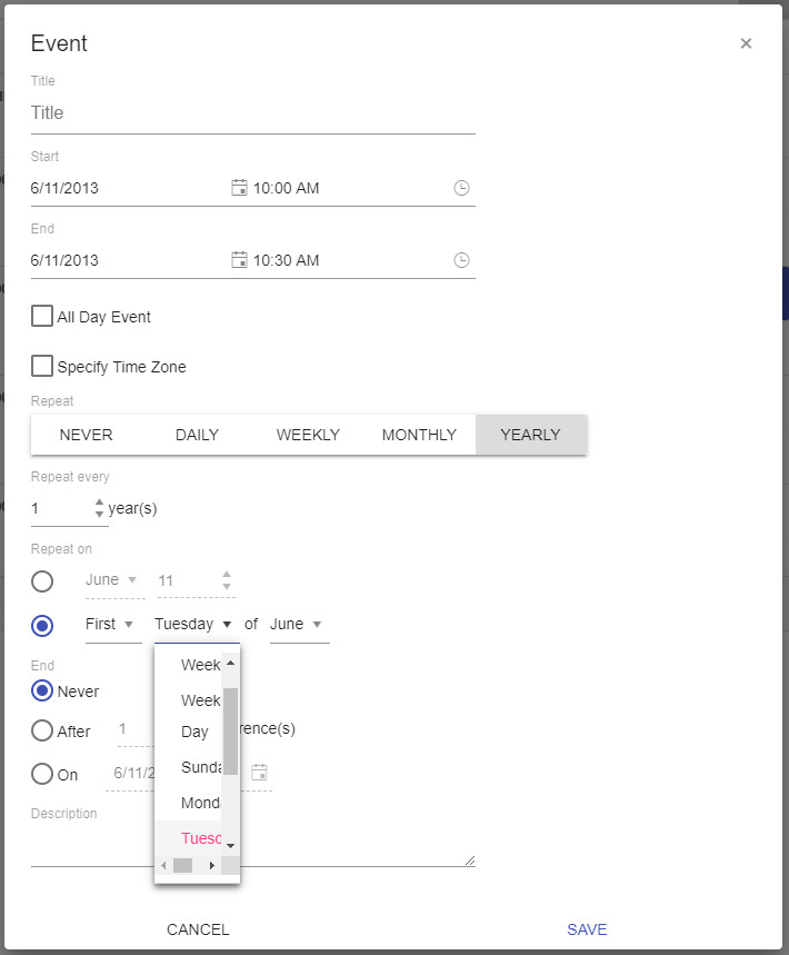 Angular Scheduler edit-dialog Material theme improvements · Issue #679 · telerik/kendo-themes ...