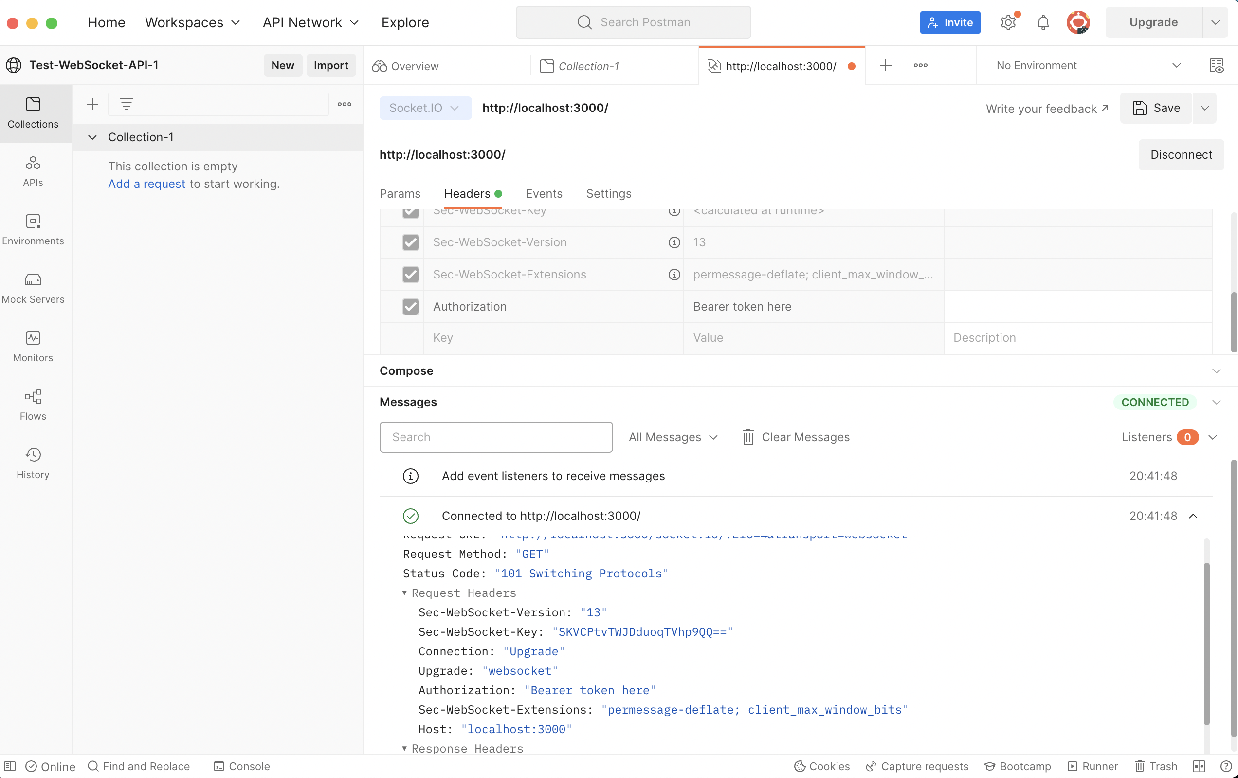 Add Auth Handshake To Web Socket · Issue 10261 · Postmanlabs Postman