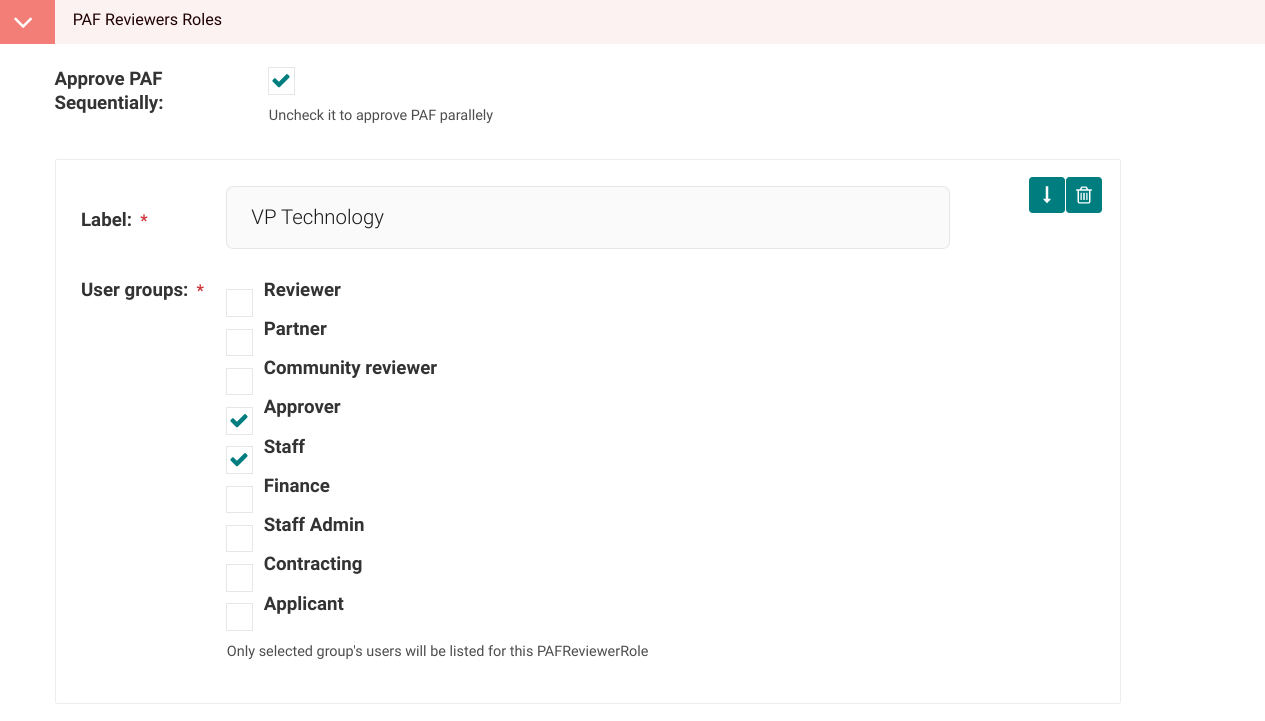 Replace PAF reviewer roles with function to assign actual user roles to approve a PAF · Issue ...