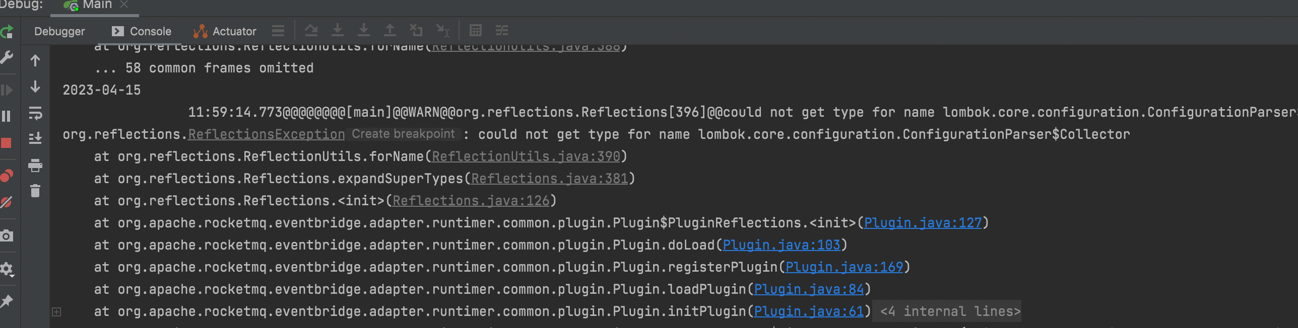 reflection load error · Issue #86 · apache/rocketmq-eventbridge · GitHub