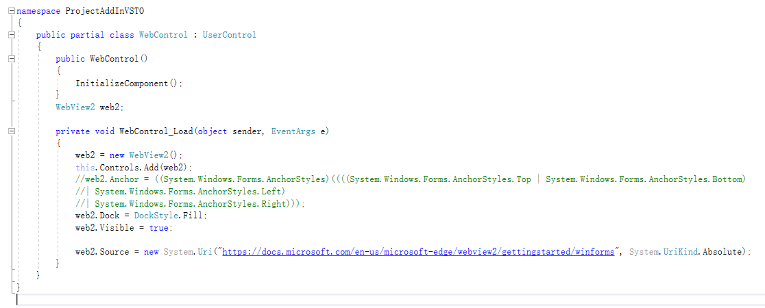 webview2 work fine in winformApp,but in office add in, throw nullreferenceException · Issue #404 ...
