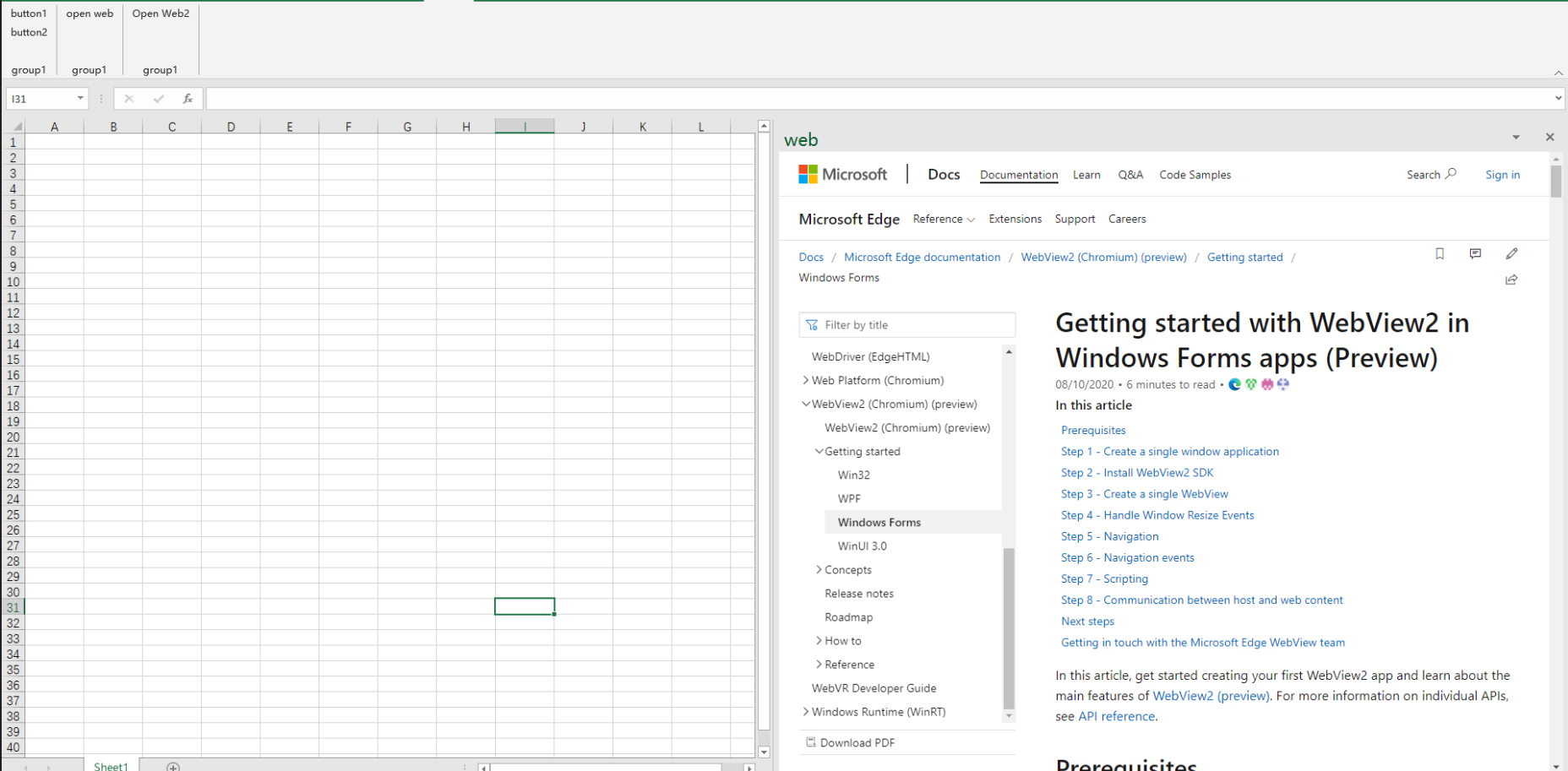 webview2 work fine in winformApp,but in office add in, throw nullreferenceException · Issue #404 ...