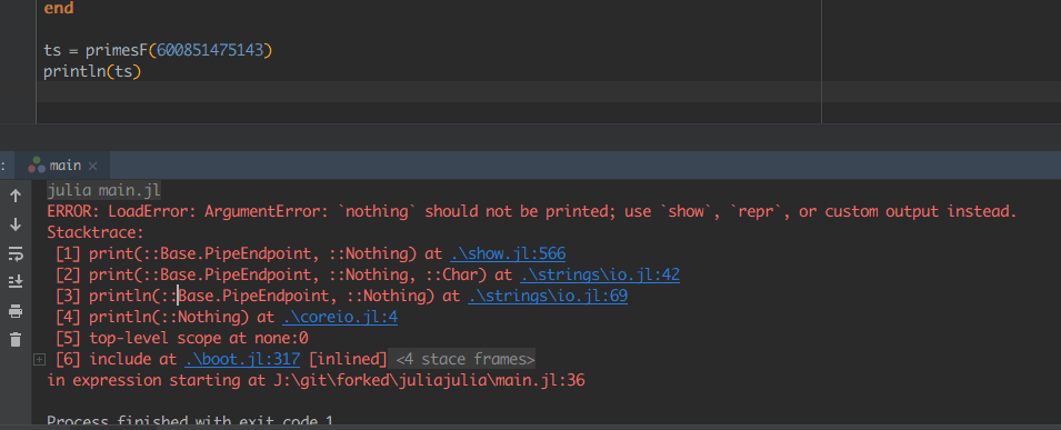 Console linkenizing doesn't work on Windows · Issue #200 · JuliaEditorSupport/julia-intellij ...
