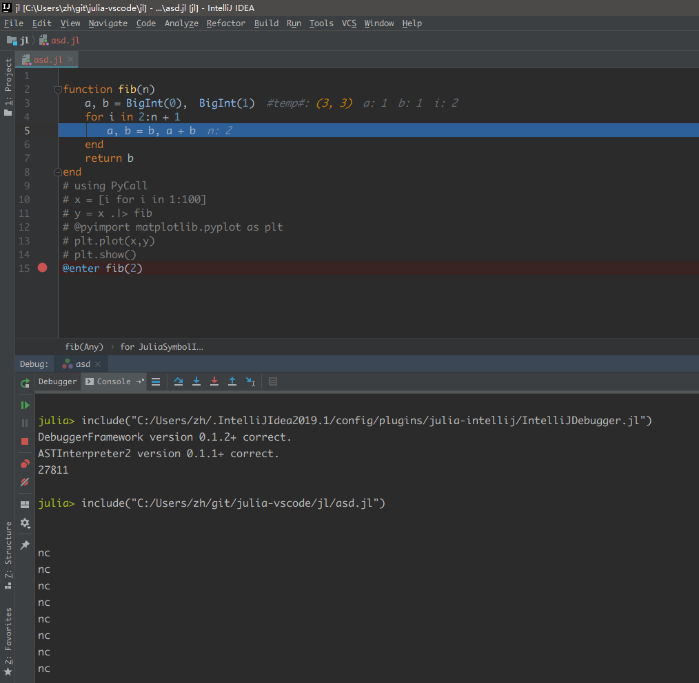 Can't debug · Issue #396 · JuliaEditorSupport/julia-intellij · GitHub