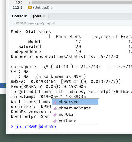 mxData$observedStats needs $ accessor · Issue #193 · OpenMx/OpenMx · GitHub