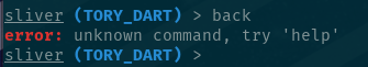 back does not work (Incorrect command) · Issue #726 · BishopFox/sliver · GitHub