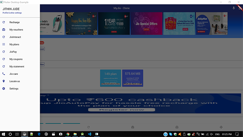 GitHub - Jithin-Jude/flutter_my_jio_clone: My Jio app UI clone developed in Flutter