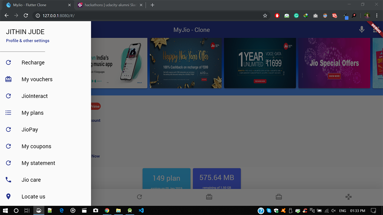 GitHub - Jithin-Jude/flutter_my_jio_clone: My Jio app UI clone developed in Flutter