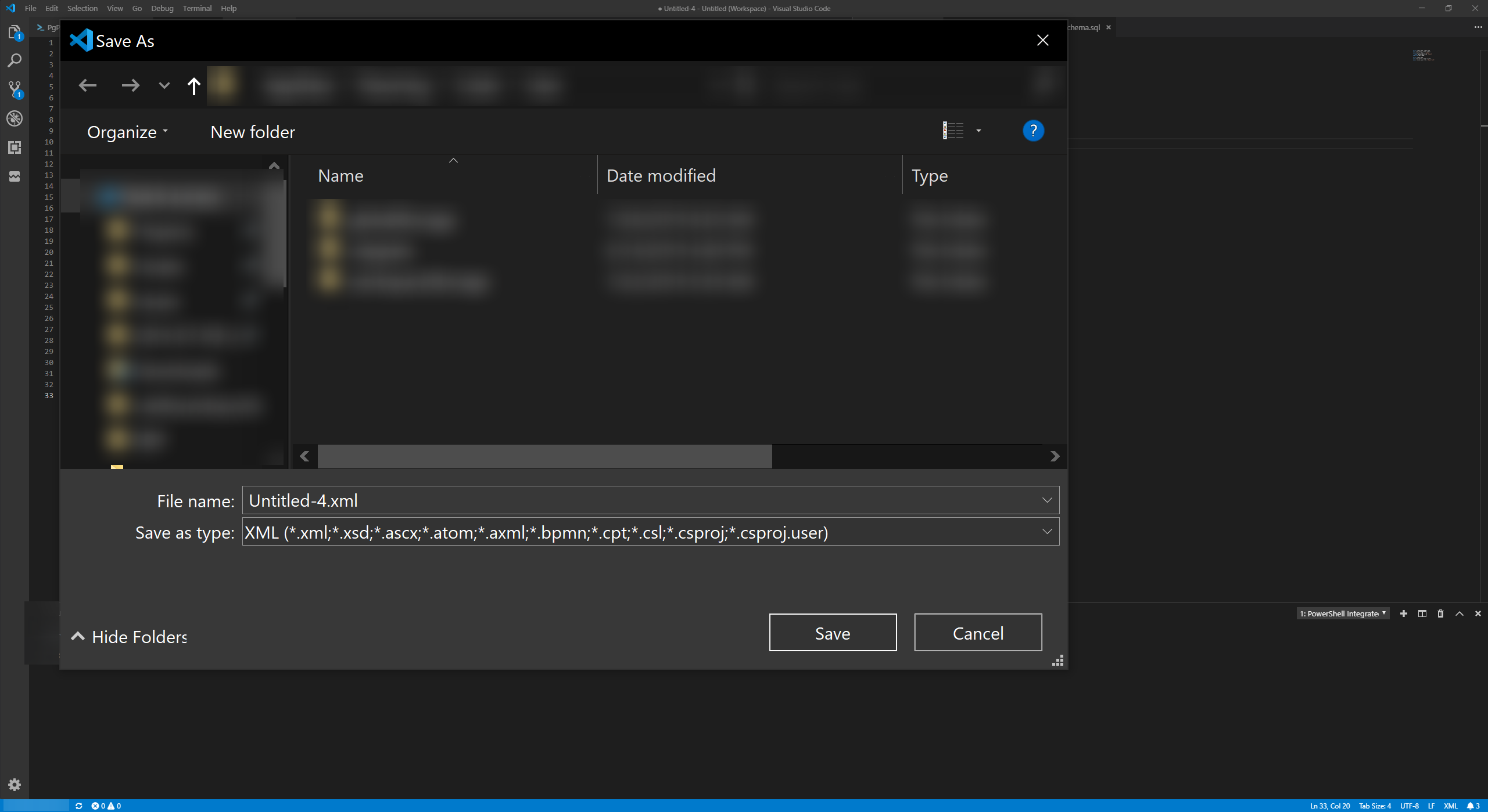 Massive Save Dialog box · Issue #69392 · microsoft/vscode · GitHub