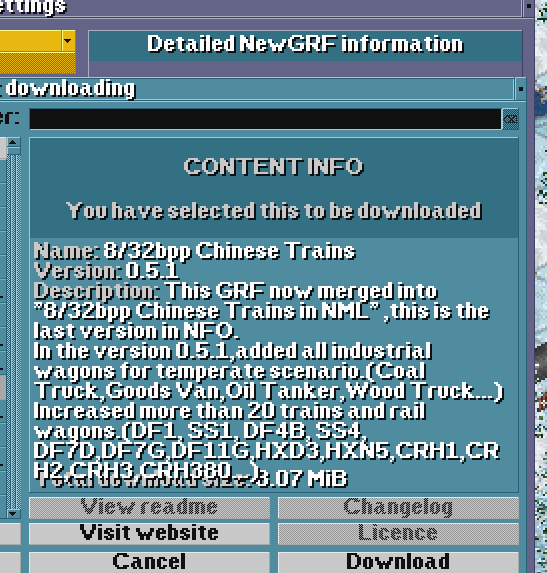 [Bug]: NewGRF download window lacks a scrollbar · Issue #9854 · OpenTTD/OpenTTD · GitHub