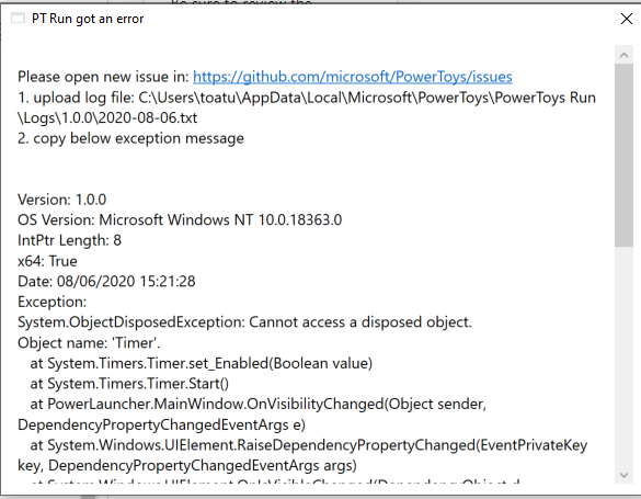 Won't start after update. It asked me to raise an issue on GitHub. · Issue #5710 · microsoft ...