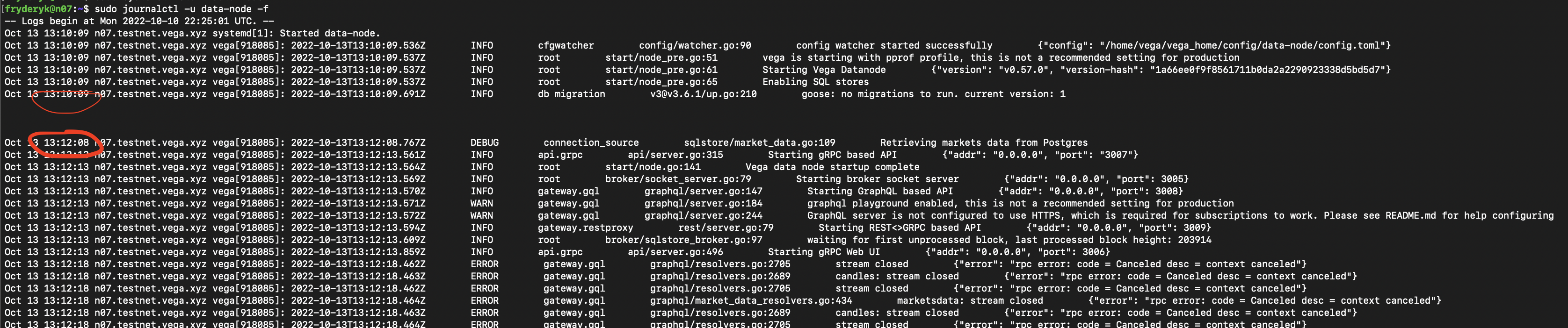 Visor Problem Starting Data Node With Non Empty Database · Issue 6508 · Vegaprotocolvega · Github