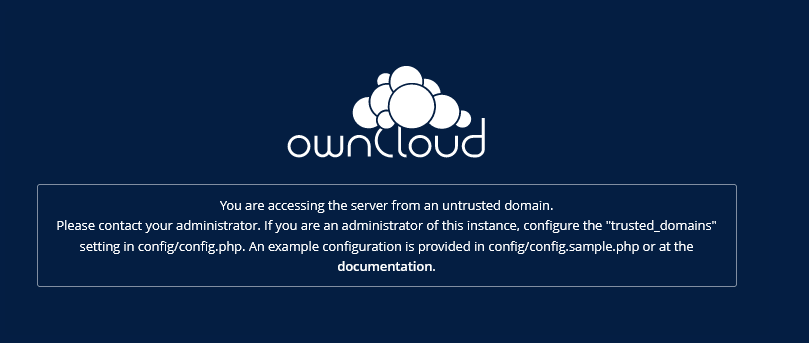 "Trusted Domains" list not working, despite adding my public IP · Issue #40578 · owncloud/core ...