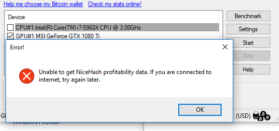 Bypass internet connection prompt · Issue #166 · nicehash/NiceHashMiner · GitHub