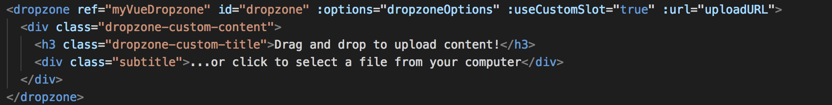 I Got An Error Error In Mounted Hook Error Invalid Dropzone Element · Issue 378