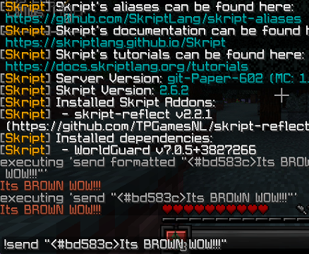 formatted break · Issue #4527 · SkriptLang/Skript · GitHub