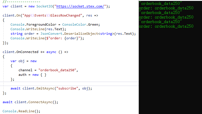 Unable to send EmitAsync · Issue #24 · doghappy/socket.io-client-csharp · GitHub