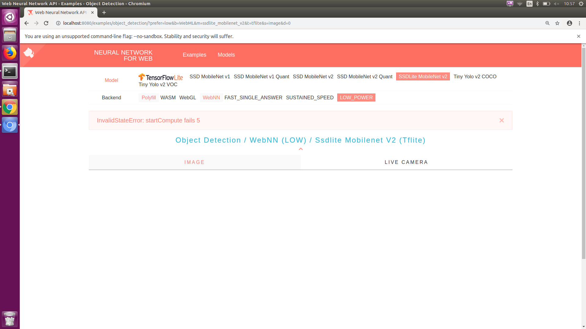 [IE-MYRIAD] Chromium crashed when running Object Detection/Facial Landmark examples · Issue #768 ...