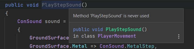 Methods used in Animation Events, show as "unused" · Issue #488 · JetBrains/resharper-unity · GitHub