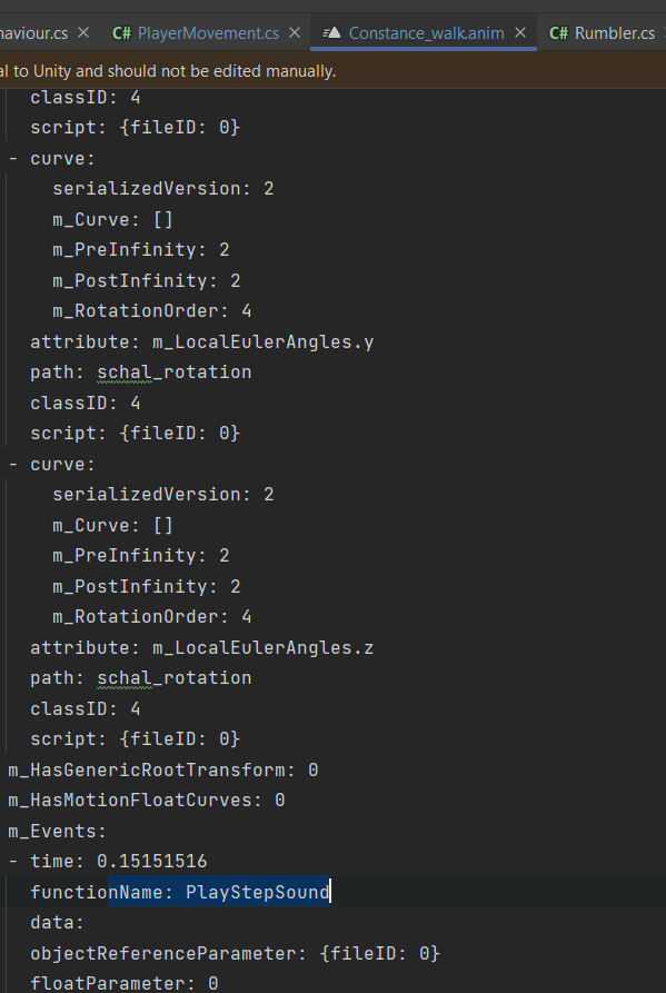 Methods used in Animation Events, show as "unused" · Issue #488 · JetBrains/resharper-unity · GitHub