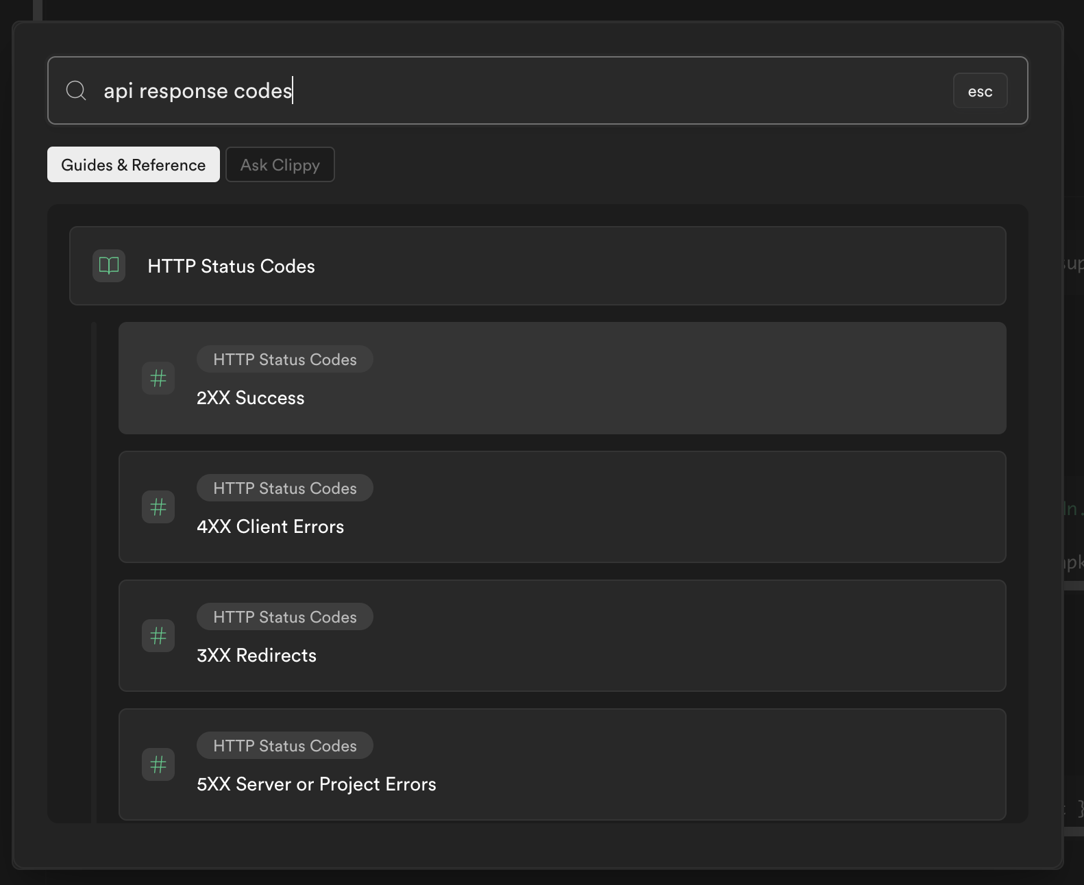 Unable to search docs with query: api response codes · Issue #11394 · supabase/supabase · GitHub