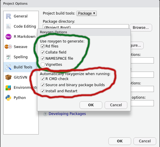 Feature request: ability to set `Automatically roxygenize when running ...