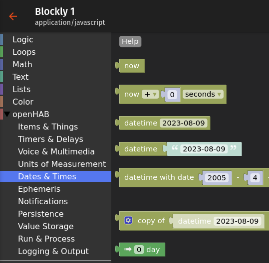 Help button missing on Blockly UoM palette · Issue #2014 · openhab/openhab-webui · GitHub