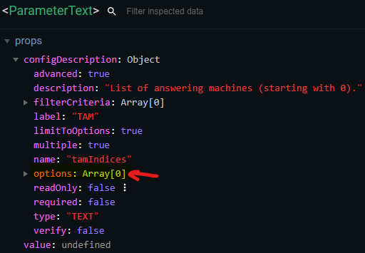 [MainUI] Issue showing configuration parameters · Issue #525 · openhab/openhab-webui · GitHub